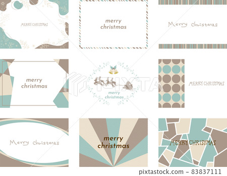 Christmas card frame set - Stock Illustration [83837111] - PIXTA