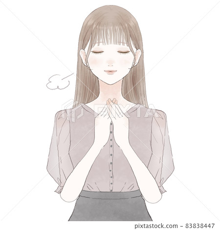Reassuring woman - Stock Illustration [83838447] - PIXTA