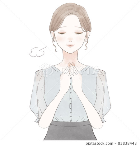 Reassuring woman - Stock Illustration [83838448] - PIXTA