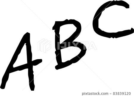 ABC scribble alphabet drawn by children - Stock Illustration [83839120 ...