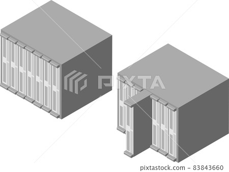 Isometric blade server - Stock Illustration [83843660] - PIXTA