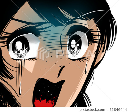 Manga Scared Face