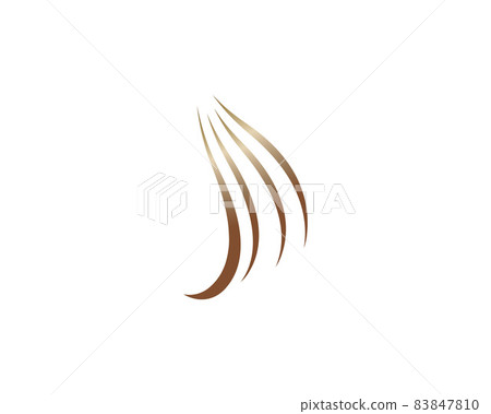 Hair symbol vector icon illustration - Stock Illustration [83847810 ...