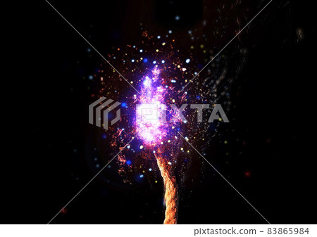 Illustration with colorful sparks - Stock Illustration [83865984] - PIXTA