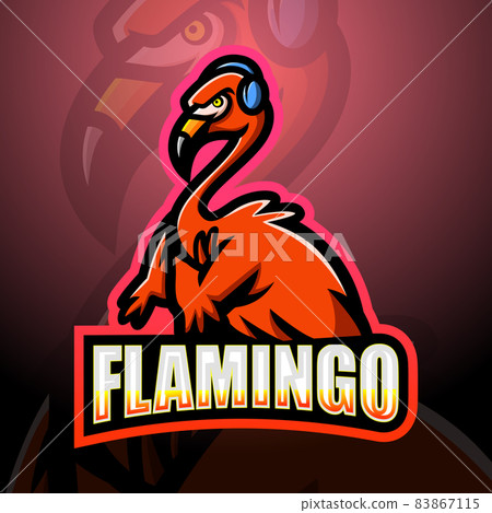 Flamingo mascot esport logo design - Stock Illustration [83867115] - PIXTA