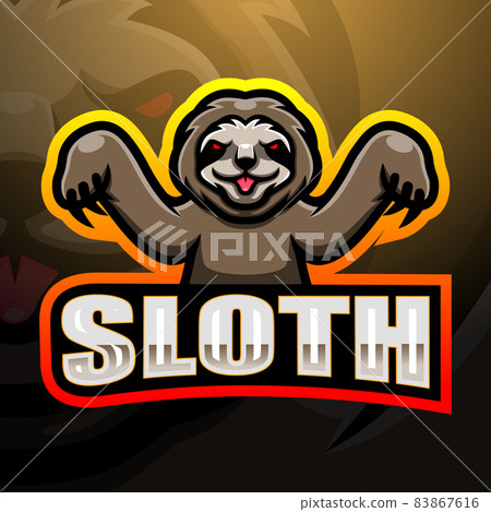 Sloth mascot esport logo design - Stock Illustration [83867616] - PIXTA