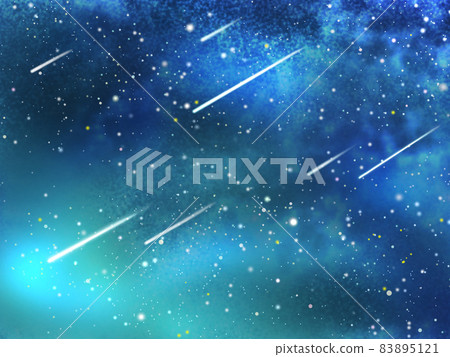 Shooting star (horizontal) - Stock Illustration [83895121] - PIXTA