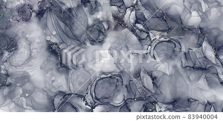 (Abstract background of alcohol ink art) Navy... - Stock Illustration ...