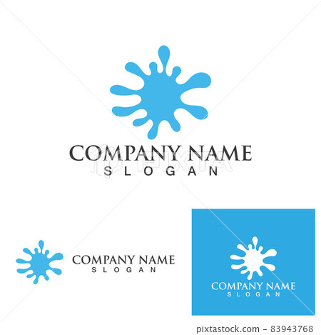 splash water blue logo and symbol vector - Stock Illustration [83943768 ...