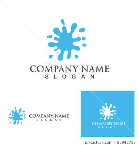 splash water blue logo and symbol vector - Stock Illustration [83943785 ...