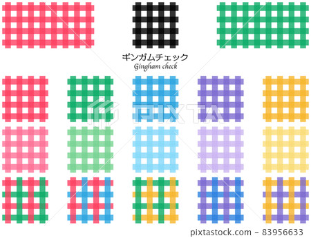 Gingham check color sample set - Stock Illustration [83956633] - PIXTA