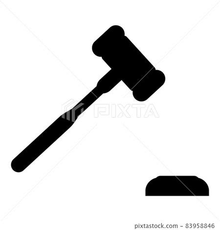 Gavel Hammer judge and anvil auctioneer concept... - Stock Illustration ...