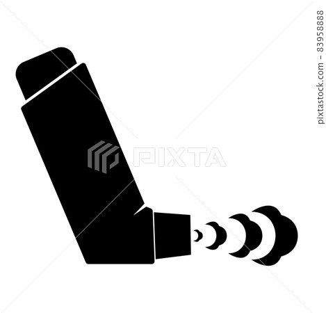Hand Inhaler spray for treatment asthma cough... - Stock Illustration [83958888] - PIXTA