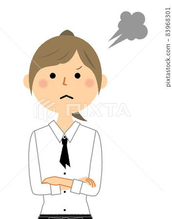 Angry cafe staff - Stock Illustration [83968301] - PIXTA