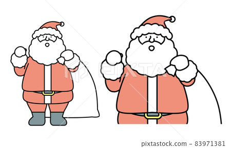 Illustration material of Santa Claus doing a... - Stock Illustration ...
