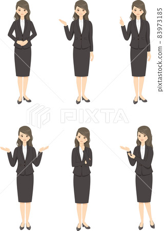 1, OL whole body normal [animation style series] - Stock Illustration ...
