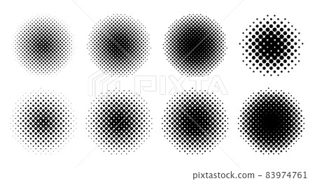 Dot gradation illustration material... - Stock Illustration [83974761 ...