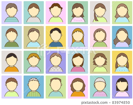 Face ① inset - Stock Illustration [83974850] - PIXTA