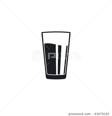 glass water vector illustration design template - Stock Illustration ...