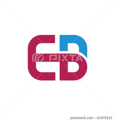 EB Letter Icon Design Vector Illustration - Stock Illustration ...