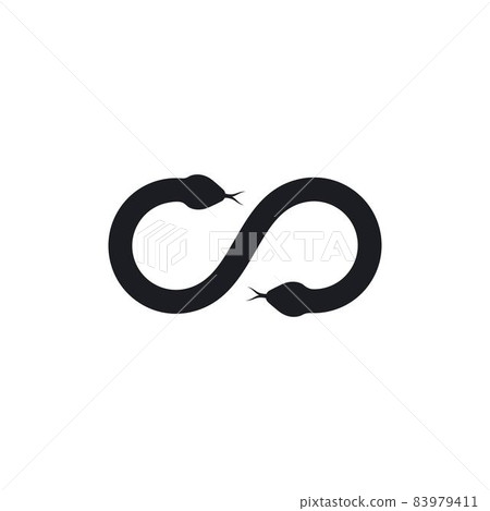 snake infinity vector illustration icon design-插圖素材 [83979411] - PIXTA圖庫