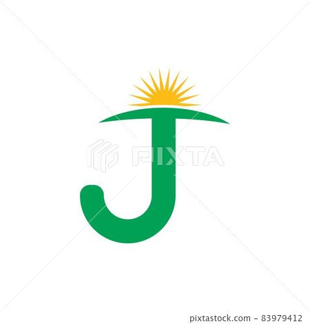 j Letter sun icon Vector Illustration concept...-插圖素材 [83979412] - PIXTA圖庫