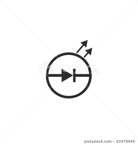 led light icon vector sign design template - Stock Illustration ...