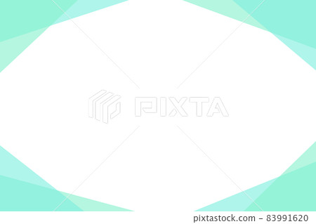 Green simple geometric frame background - Stock Illustration [83991620 ...