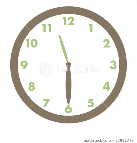 時鐘 11:30-插圖素材 [83991772] - PIXTA圖庫