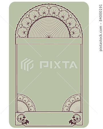 Mucha style frame - Stock Illustration [84000191] - PIXTA