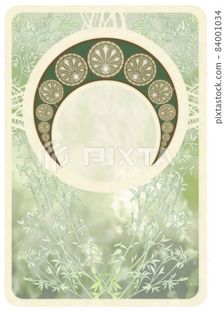 Mucha style frame - Stock Illustration [84001034] - PIXTA