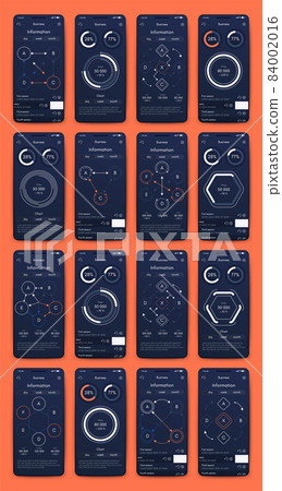 Vector graphics infographics with mobile phone....-插圖素材 [84002016 ...