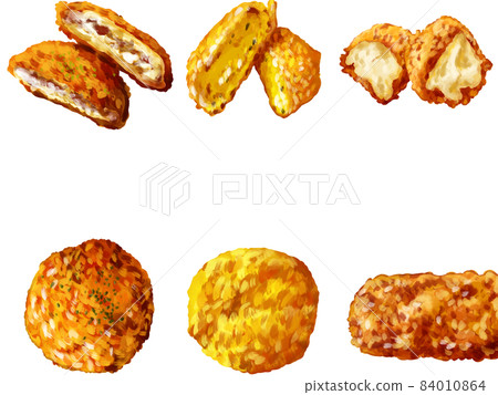 3 types of hand-painted watercolor thick... - Stock Illustration ...