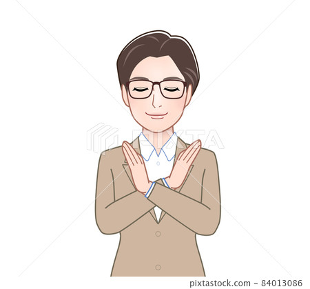 Beige suit women - Stock Illustration [84013086] - PIXTA