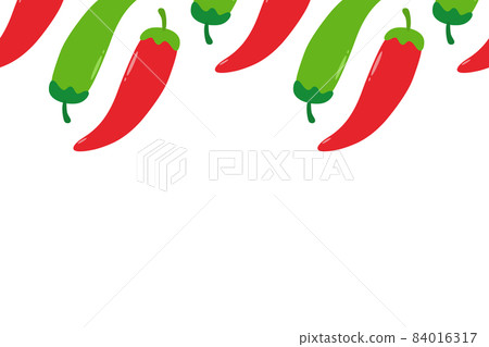 Chili frame horizontal position mix - Stock Illustration [84016317] - PIXTA