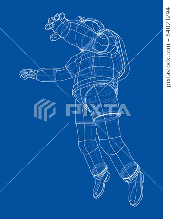 Astronaut concept. 3d illustration - Stock Illustration [84021294] - PIXTA