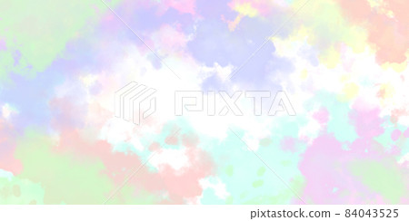 CMYK color pale watercolor frame - Stock Illustration [84043525] - PIXTA