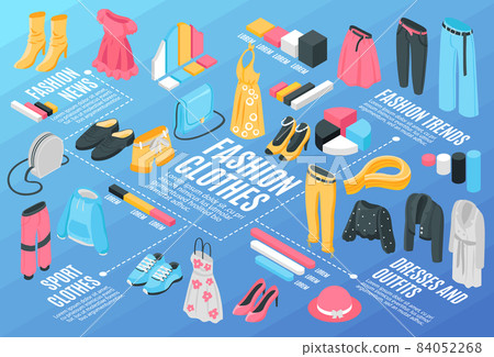 Fashion Clothes Flowchart - Stock Illustration [84052268] - PIXTA