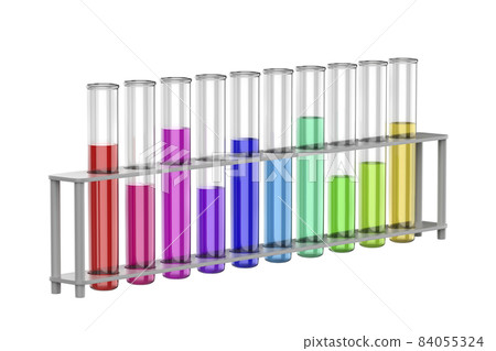 Test tubes in a rack - Stock Illustration [84055324] - PIXTA