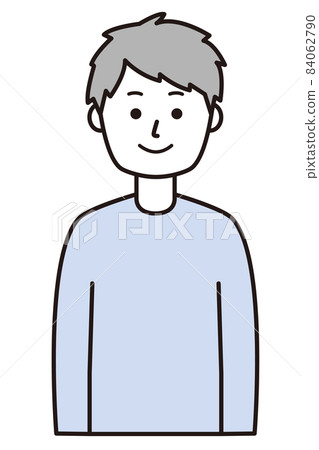 Simple ordinary male vector illustration - Stock Illustration [84062790 ...