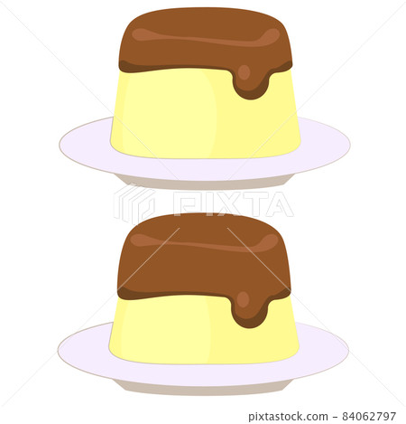 Caramel tapuri pudding set - Stock Illustration [84062797] - PIXTA