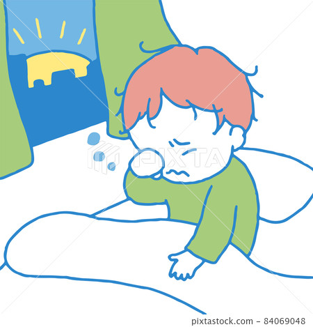 Illustration of a boy getting up - Stock Illustration [84069048] - PIXTA