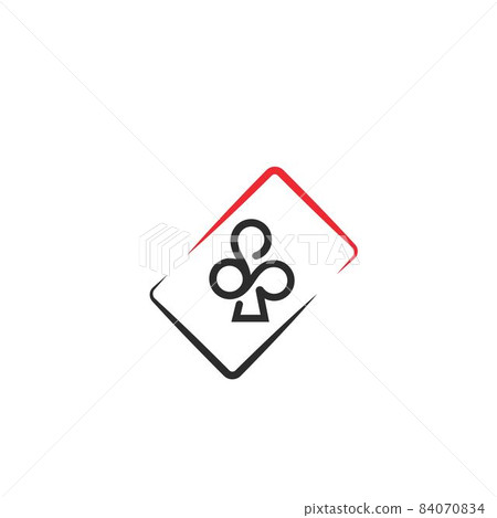 poker club card game icon vector concept design... - Stock Illustration ...