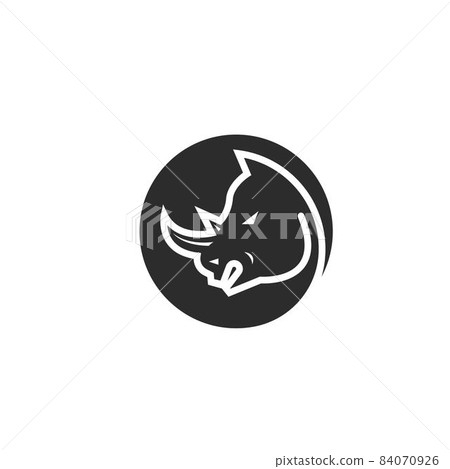 rhino head icon vector illustration design - Stock Illustration ...