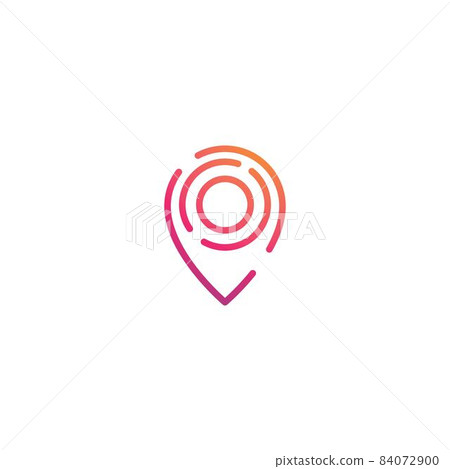 Location point sign and symbol - Stock Illustration [84072900] - PIXTA