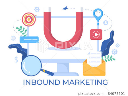 Inbound Marketing Business Vector Illustration... - Stock Illustration ...