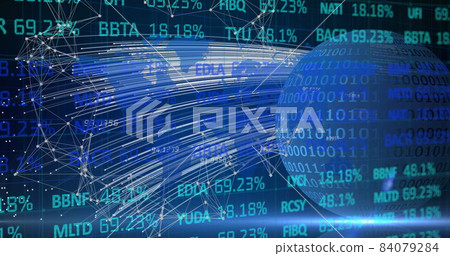 Image of financial data processing and binary... - Stock Illustration [84079284] - PIXTA