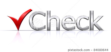 Check text and checkmark - Stock Illustration [84080644] - PIXTA