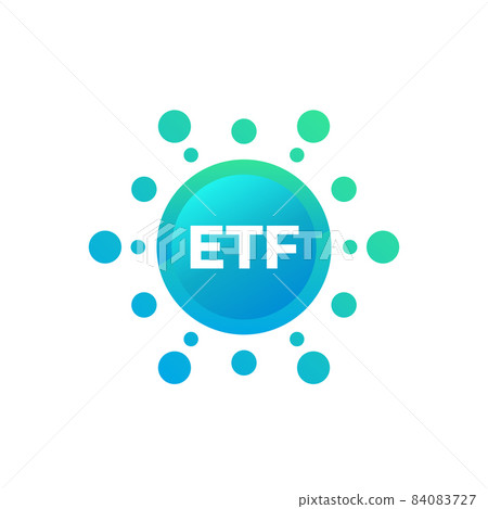 ETF icon, exchange traded fund vector art - Stock Illustration ...