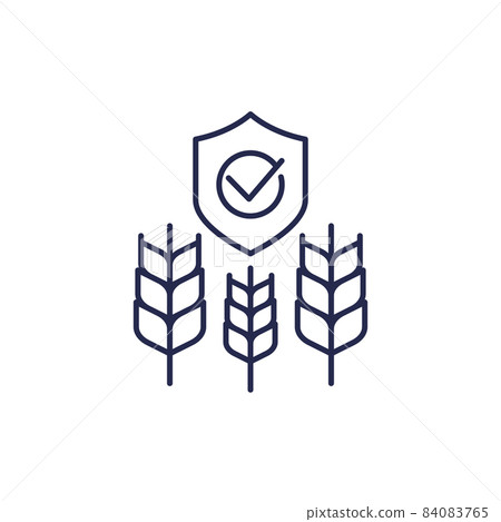 crop protection line icon on white, vector-插圖素材 [84083765] - PIXTA圖庫